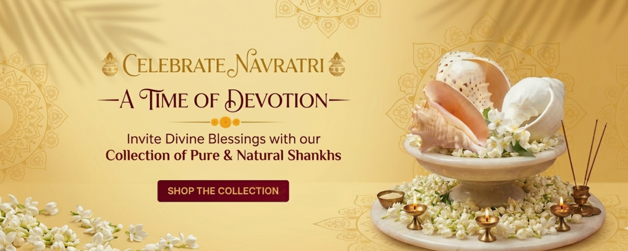 Natural Shankh - Authentic Conch Shells for Puja | Free Ship